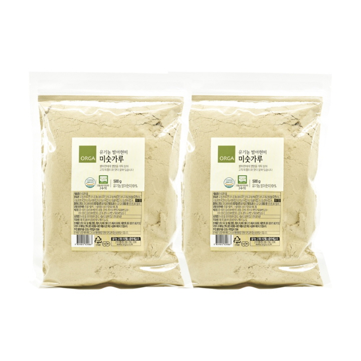 [1+1] ORGA 유기농 발아현미 미숫가루 500g | 배민스토어