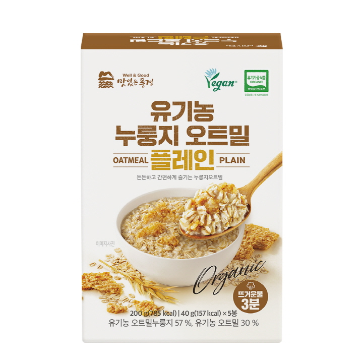 유기농 누룽지 오트밀 플레인 배민 장보기∙쇼핑