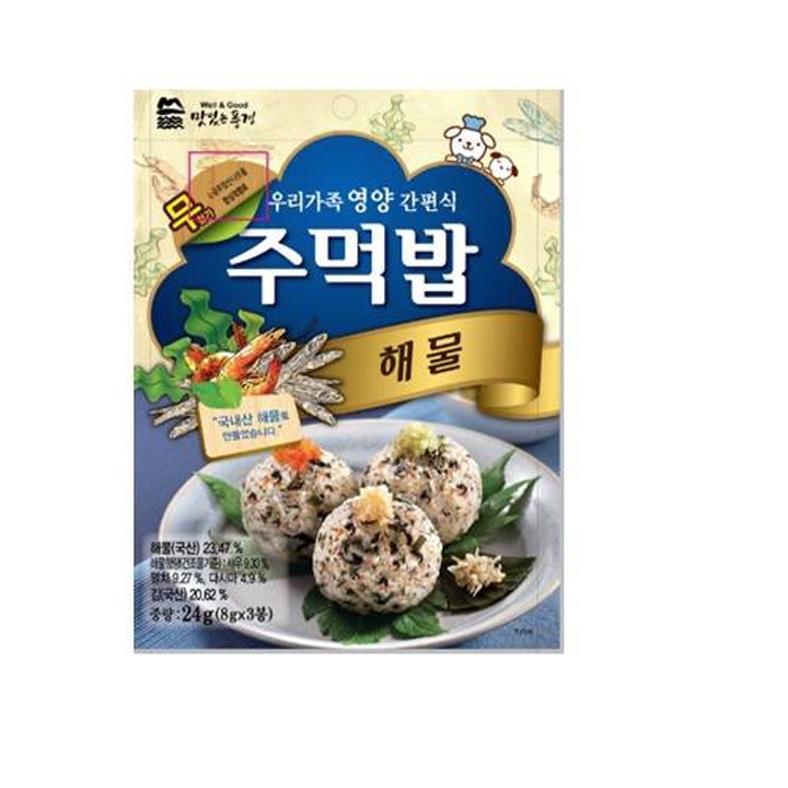주먹밥 해물&김 24g(8g*3봉) | 배민스토어