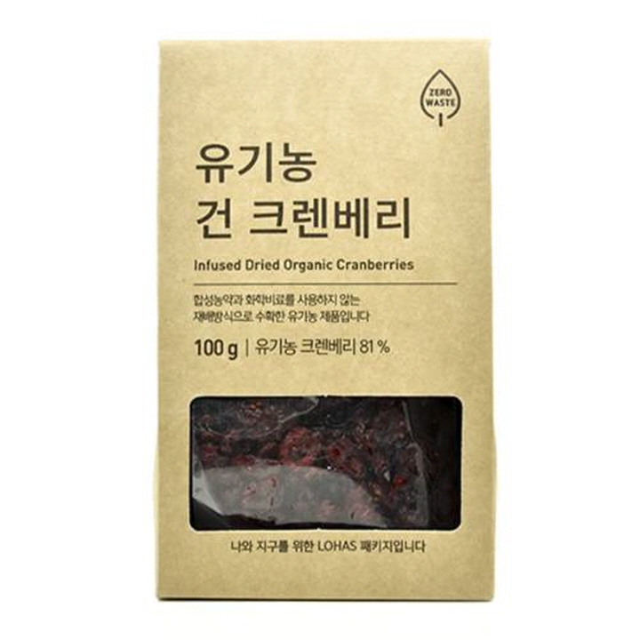 Zero 유기농 건크랜베리 100g 배민 장보기∙쇼핑